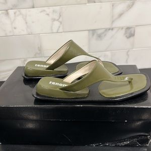 Shoes | Renoma Olive Green Sandals | Poshmark